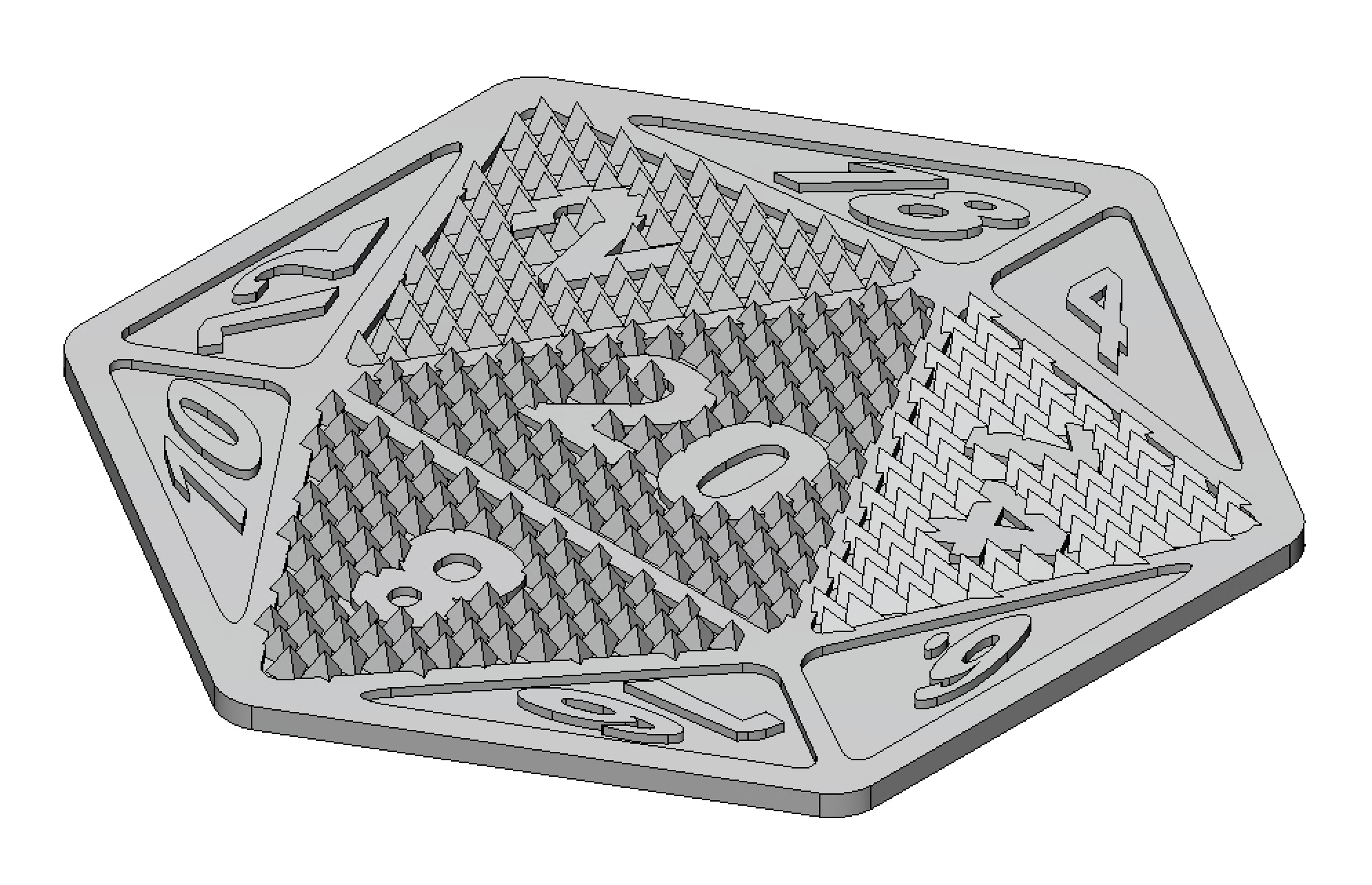 RPG/DnD D20 Snowboard Stomp Pad by printwithmeXYZ | Download free STL ...