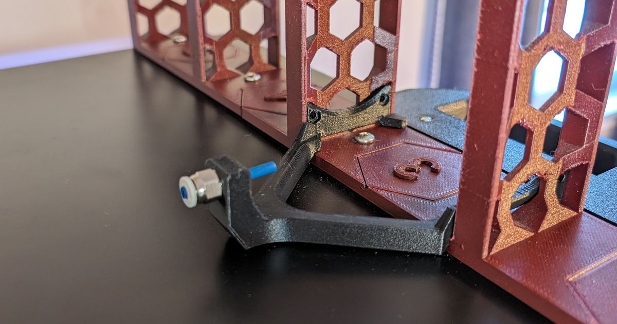 Lack Enclosure V2 Filament Guide PC4-M10 Straight-Thru by 8BitSaint ...