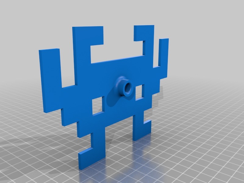 Space invader clock by Atu | Download free STL model | Printables.com