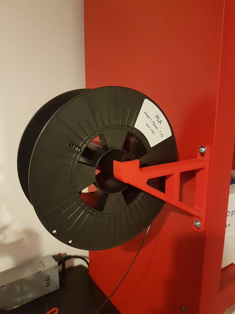 Wall Mounted Spool Holder (Stronger version) by Atu | Download free STL ...