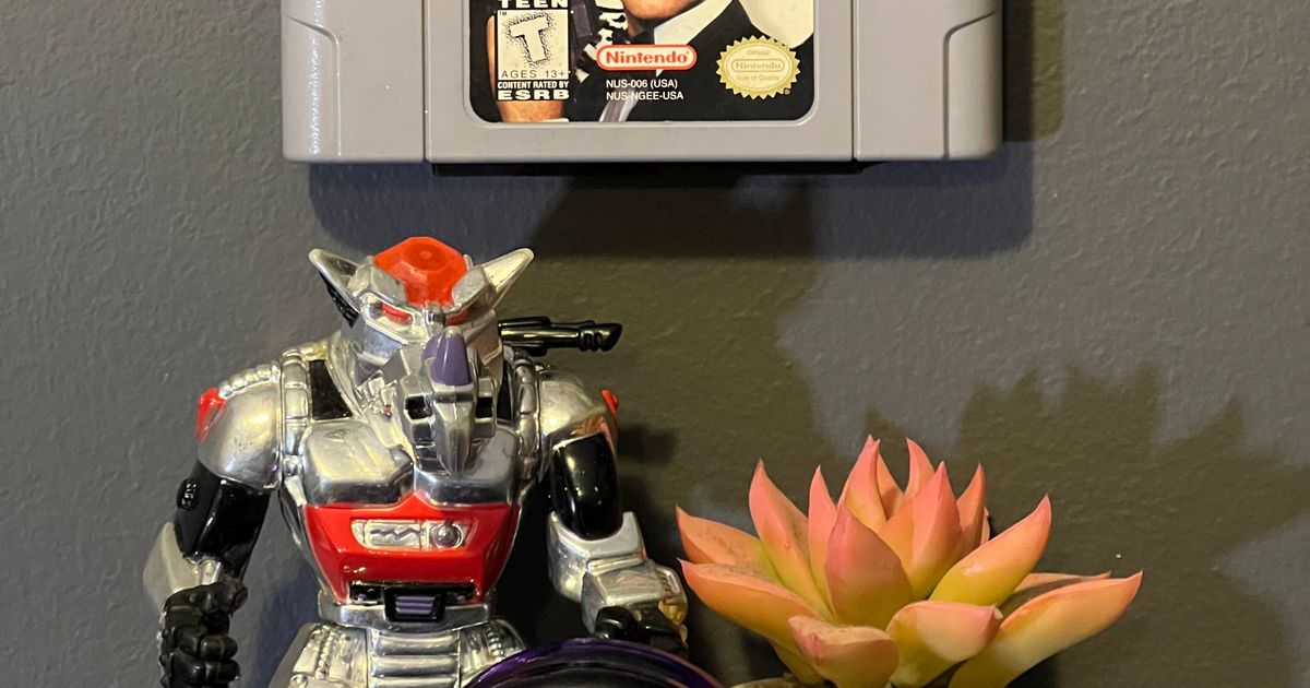 N64 game cartridge wall mount display von Juicetown | Kostenloses STL ...