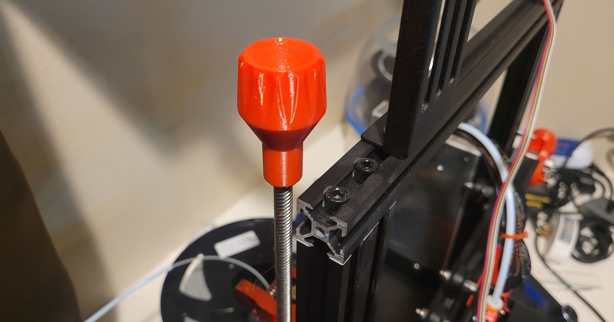 Z axis knob for Ender 3 pro lead screw rod Cornely_Cool style by hiroken55555 | Download free ...