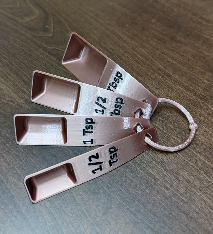 Measuring Spoons - Easy Print by Travis | Download free STL model ...