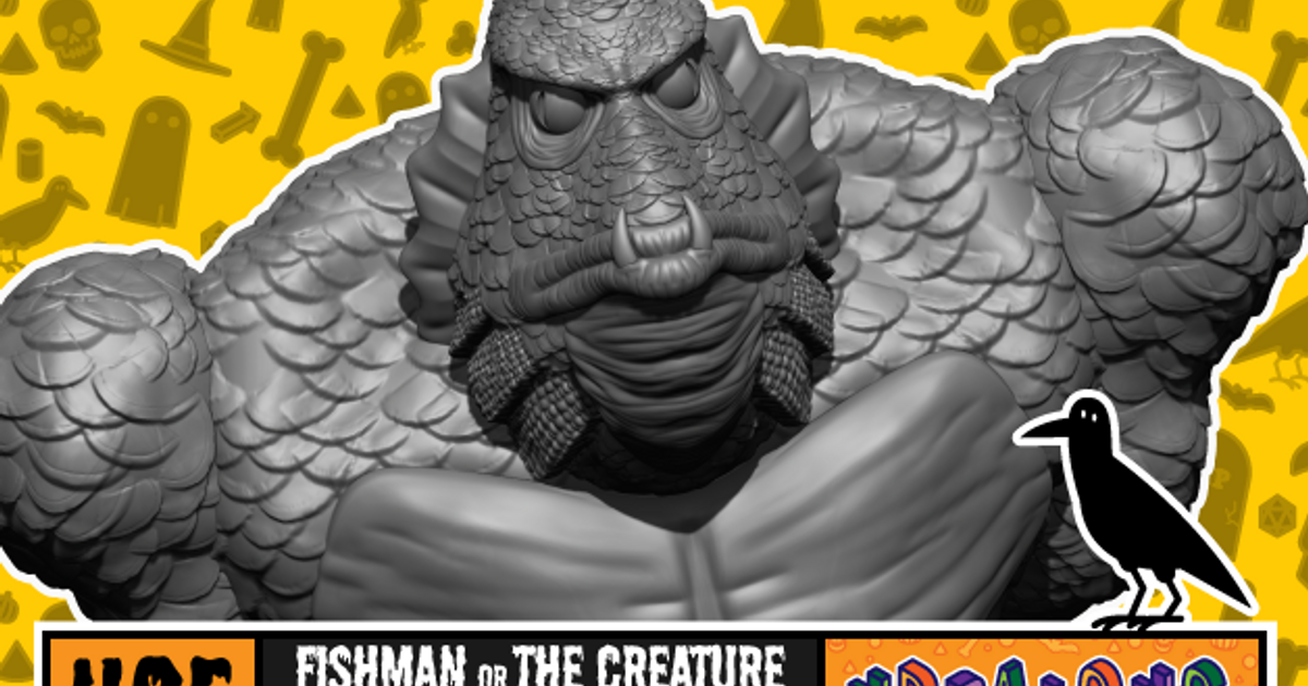 The Fishman or The Creature by uppalong | Download free STL model ...