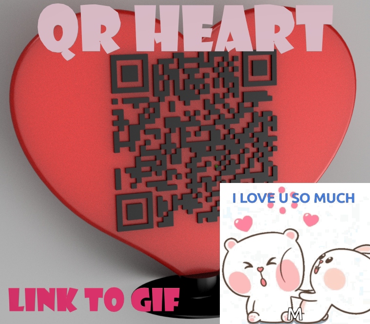 QR Heart "I Love You" on valentine's day (custom) by Paweł Zięba ...