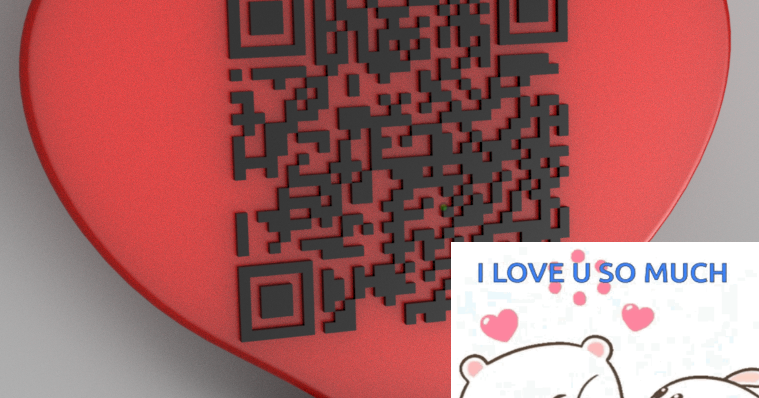 QR Heart "I Love You" on valentine's day (custom) by Paweł Zięba ...