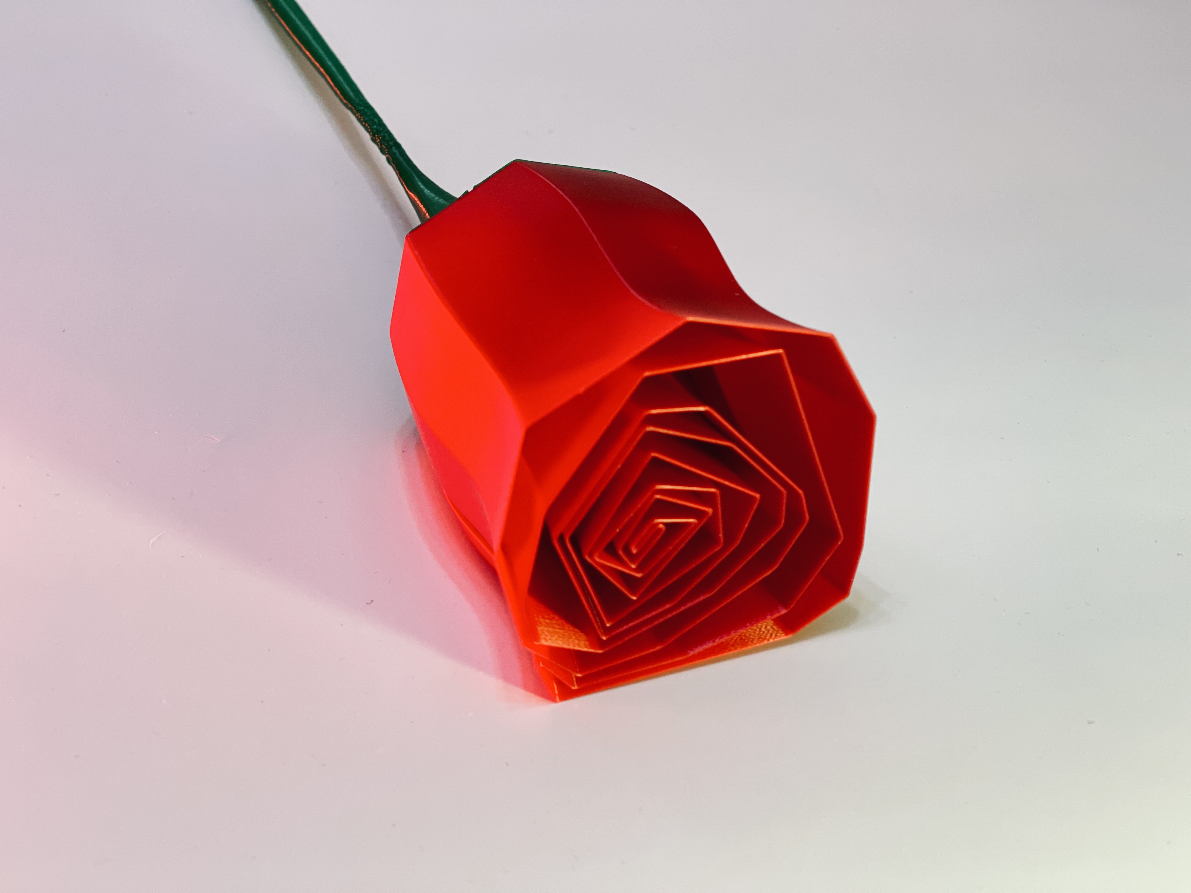 Low Poly Rose - Vase Mode Print [Updated!] by MrENG | Download free STL ...