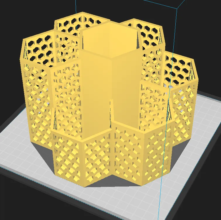 Honeycomb Desk Organizer by rampersandon | Download free STL model ...