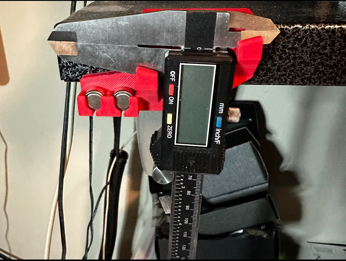 Digital Caliper Metal Shelf Mount with battery storage (Gladiator ...