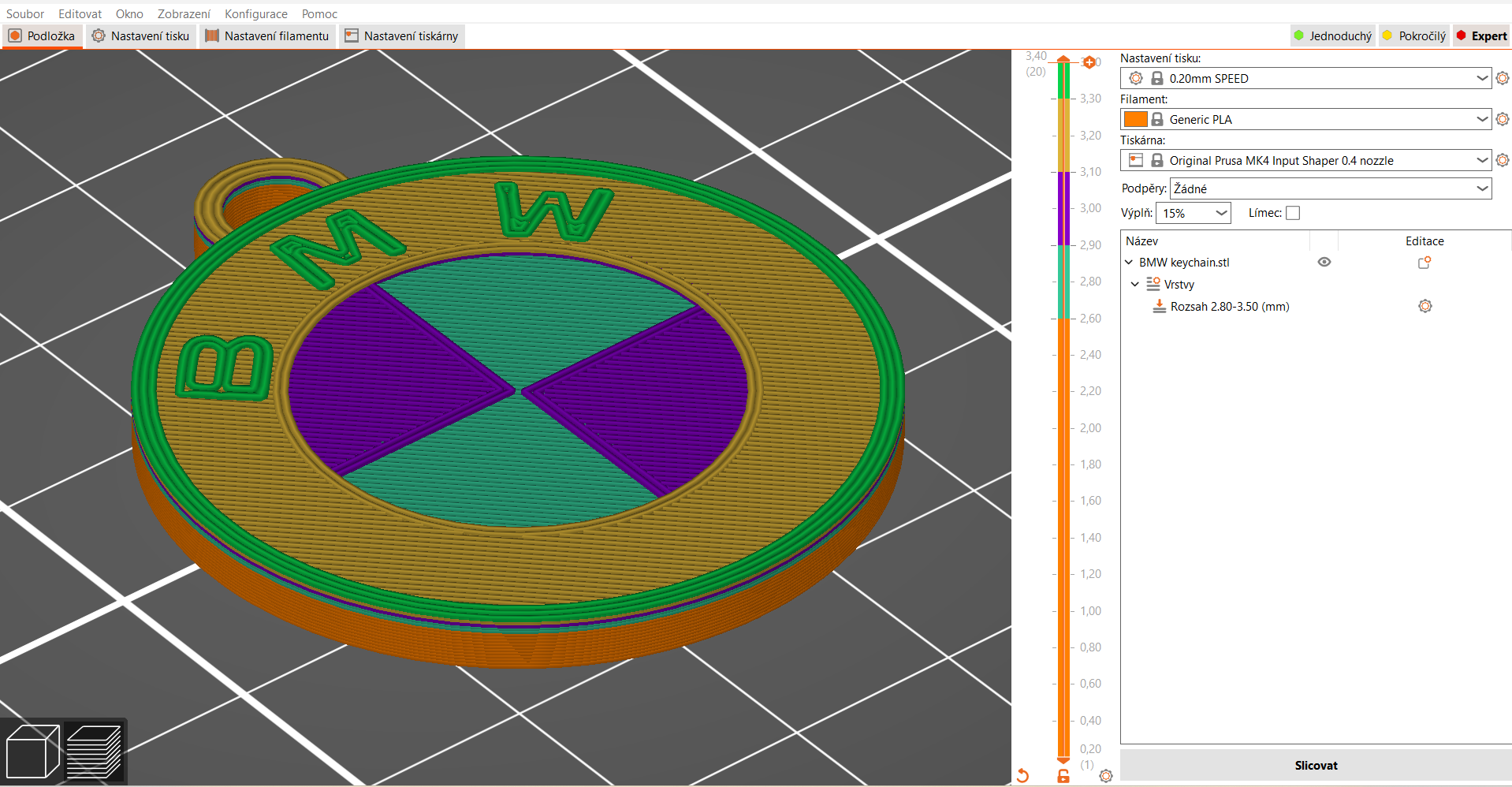 BMW keychain single print by LMdesign | Download free STL model ...
