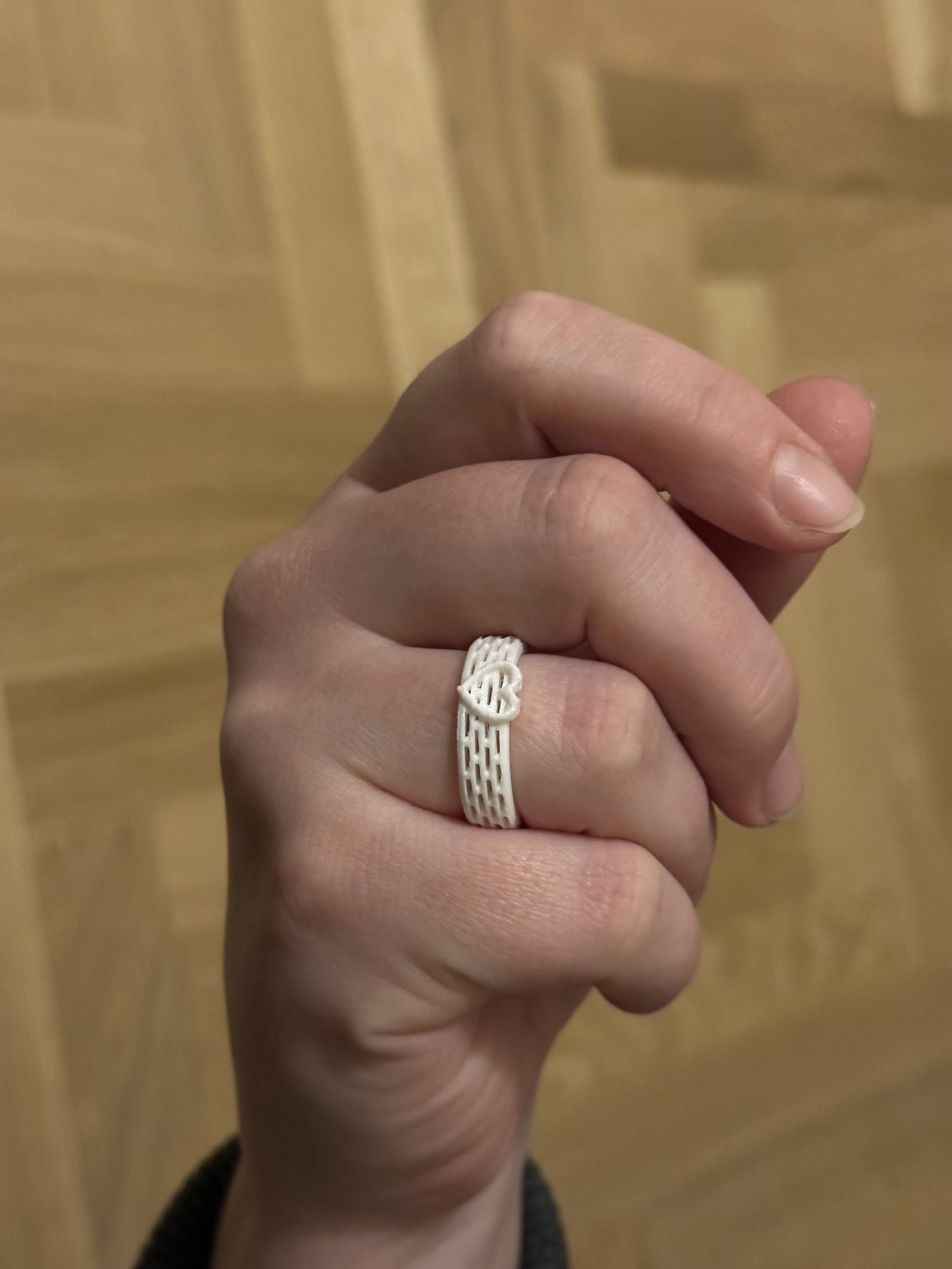 Subtle heart ring by Elendil | Download free STL model | Printables.com