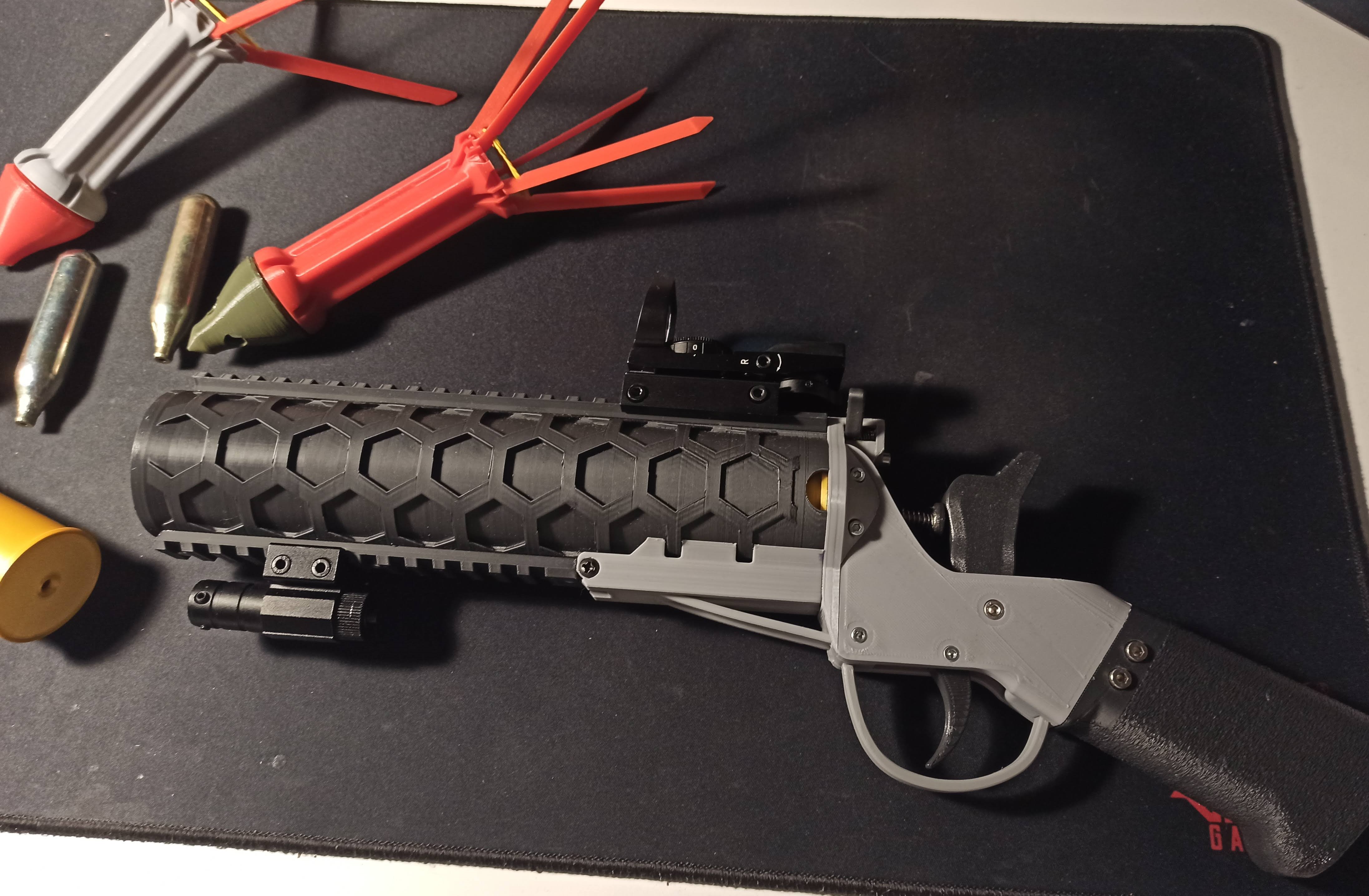 Co2 rocket/grenade launcher by Yeet | Download free STL model ...