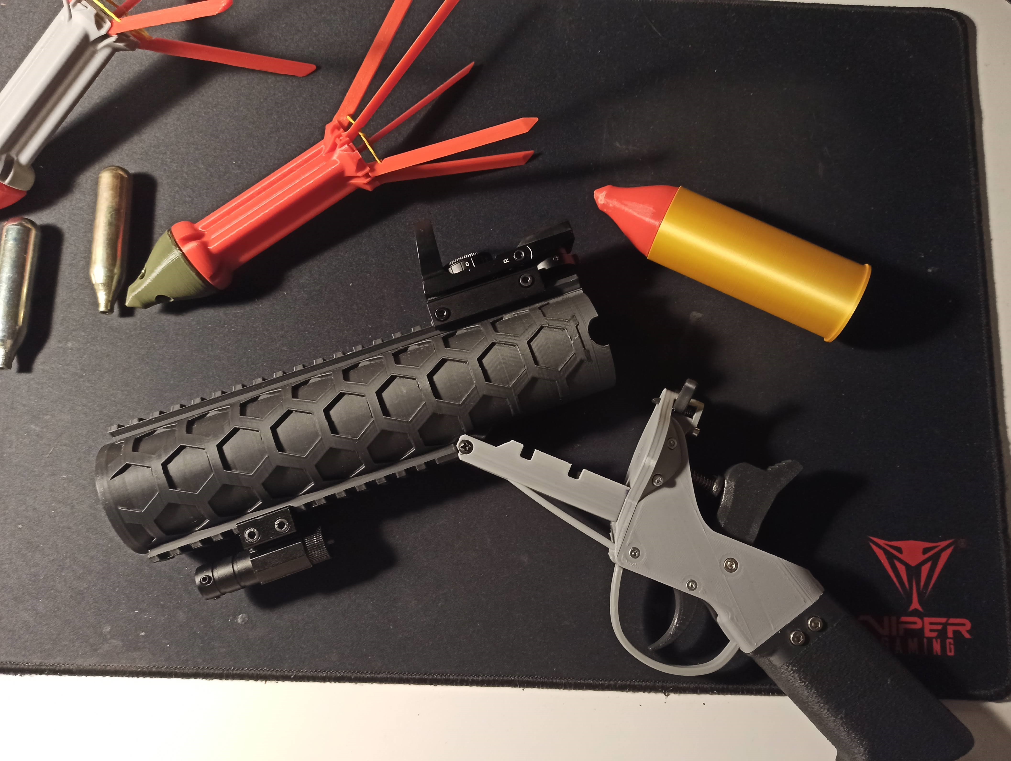 Co2 rocket/grenade launcher by Yeet | Download free STL model ...