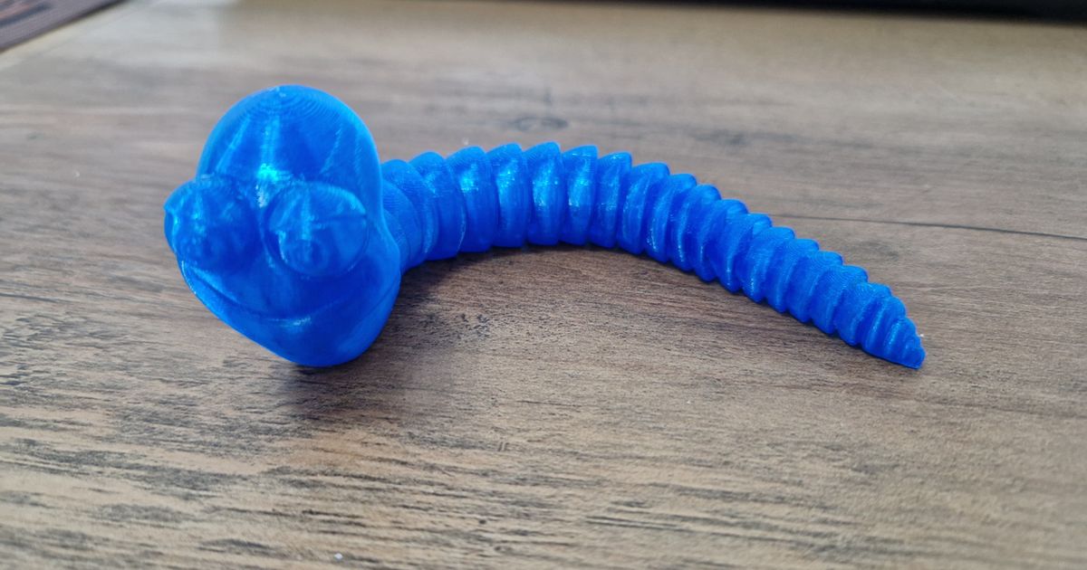 Cute articulated worm/ caterpillar by Martin | Download free STL model ...