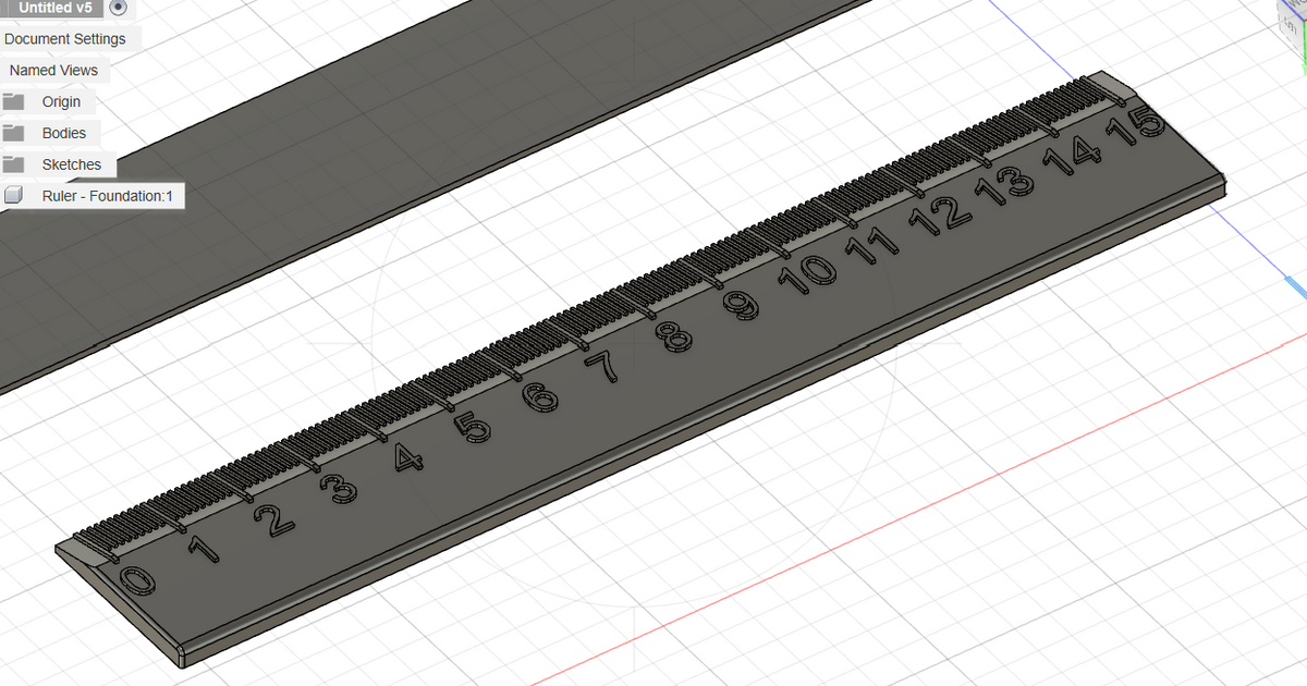 Ruler - Extrude Prototype 1.0 - 15cm by Monk Leo | Download free STL ...