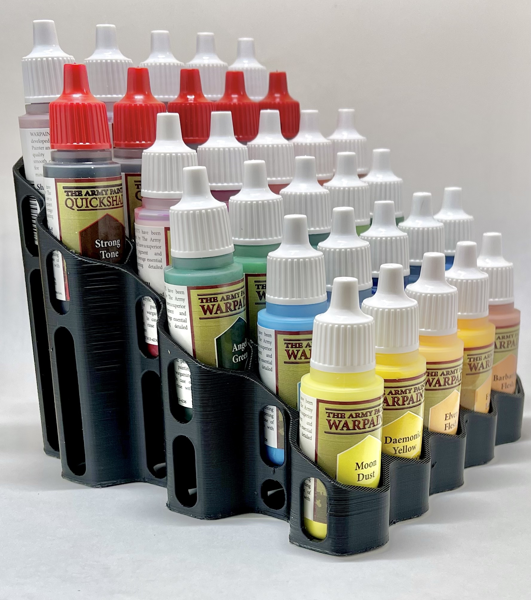Paint Stand - Hexagonal Motif - Army Painter Bottles by Trevor ...