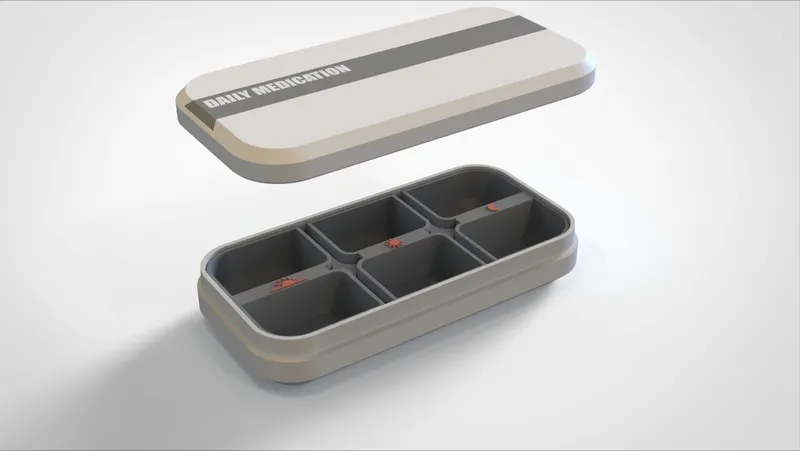 Daily Pills Container by Jorge | Download free STL model | Printables.com