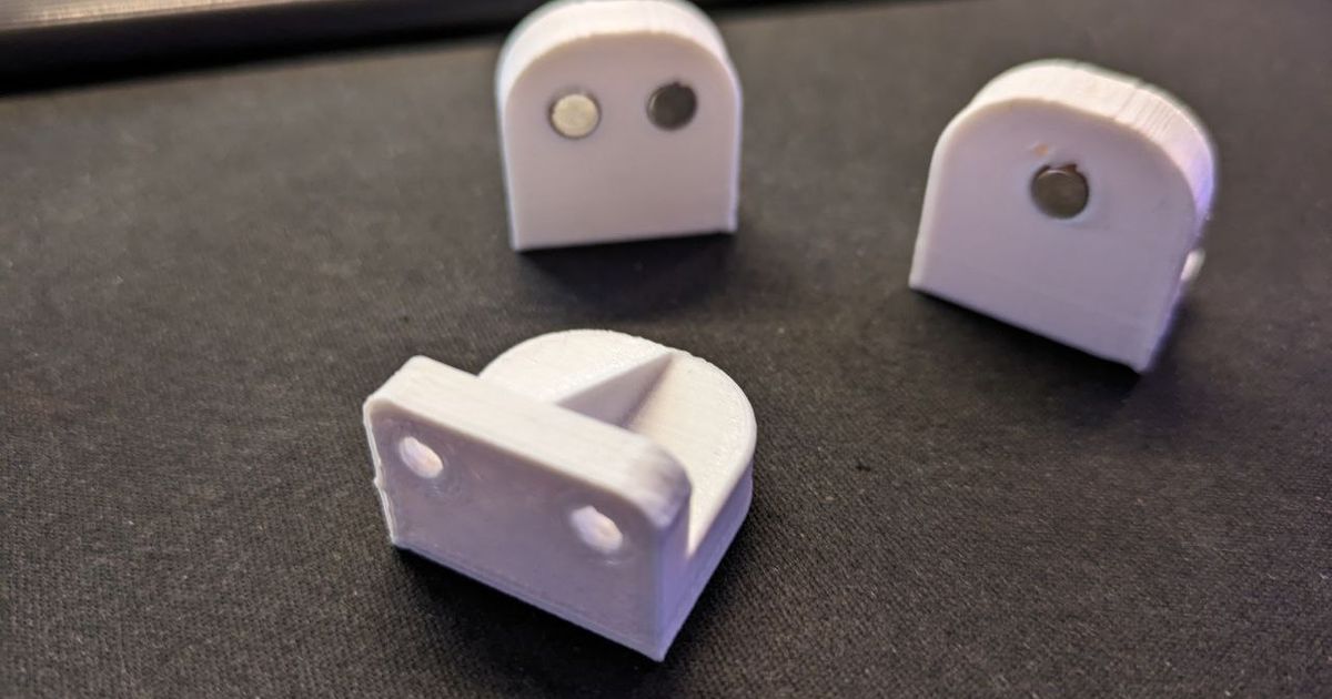 Magnet 5mm x 2mm Door Bracket by Johination | Download free STL model ...