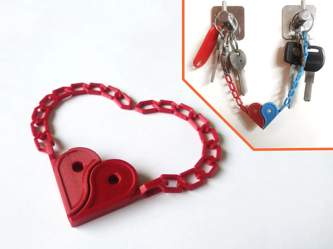 Quick Print: interlocking Yin Yang heart keychain by Rossero | Download ...