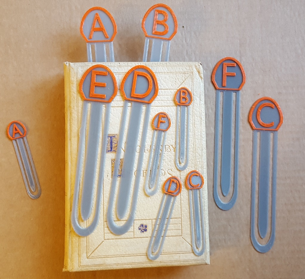 Bookmarks Alpha by Les Kaye | Download free STL model | Printables.com