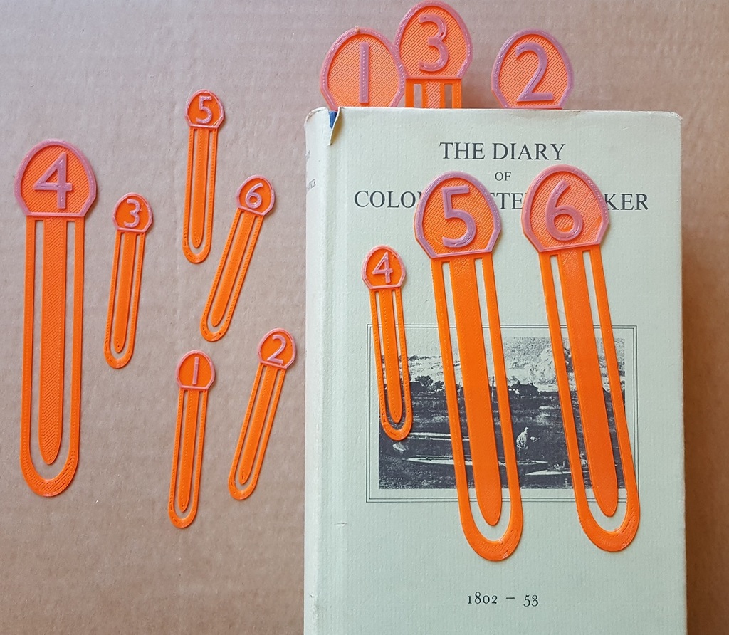 Bookmarks Numeric by Les Kaye | Download free STL model | Printables.com