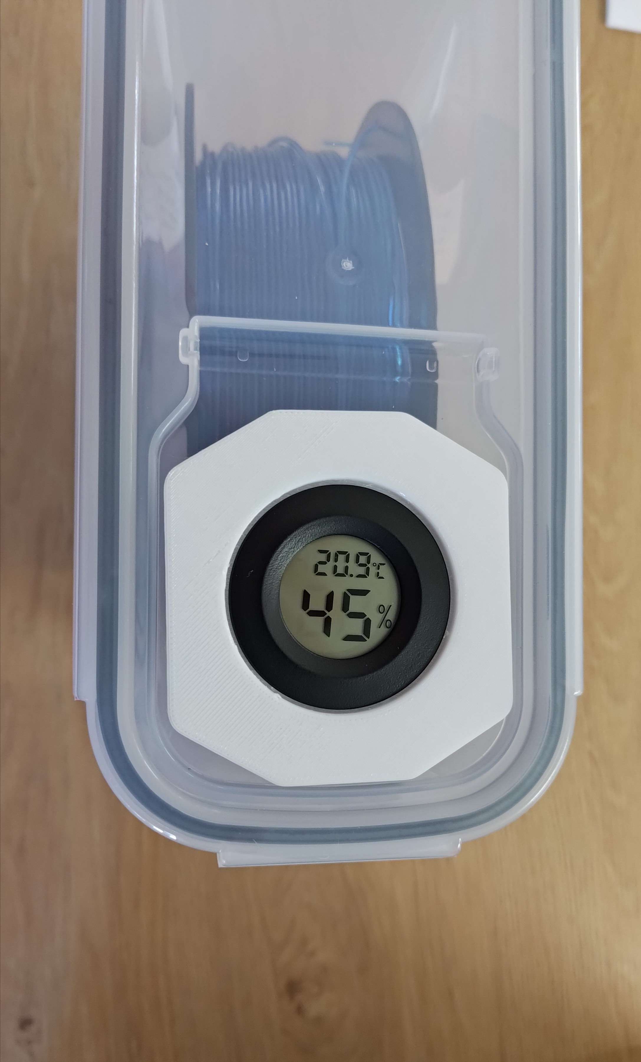 Mini Round Hygrometer Mount for Food Container by Woogies | Download ...