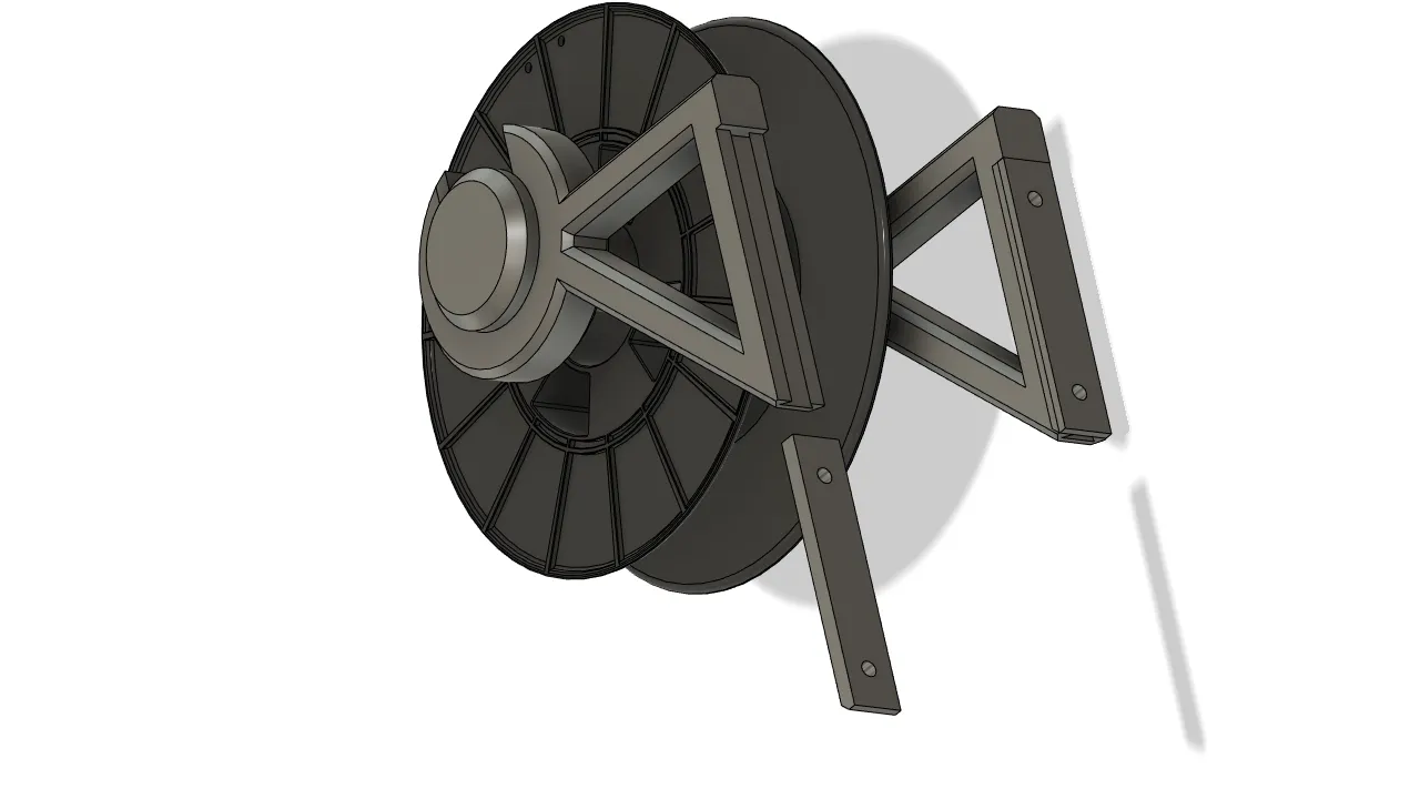 Wall spool holder by Dziobaasty | Download free STL model | Printables.com