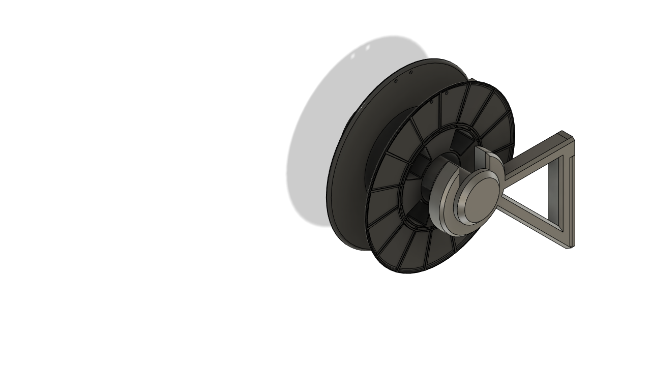Wall spool holder by Dziobaasty | Download free STL model | Printables.com