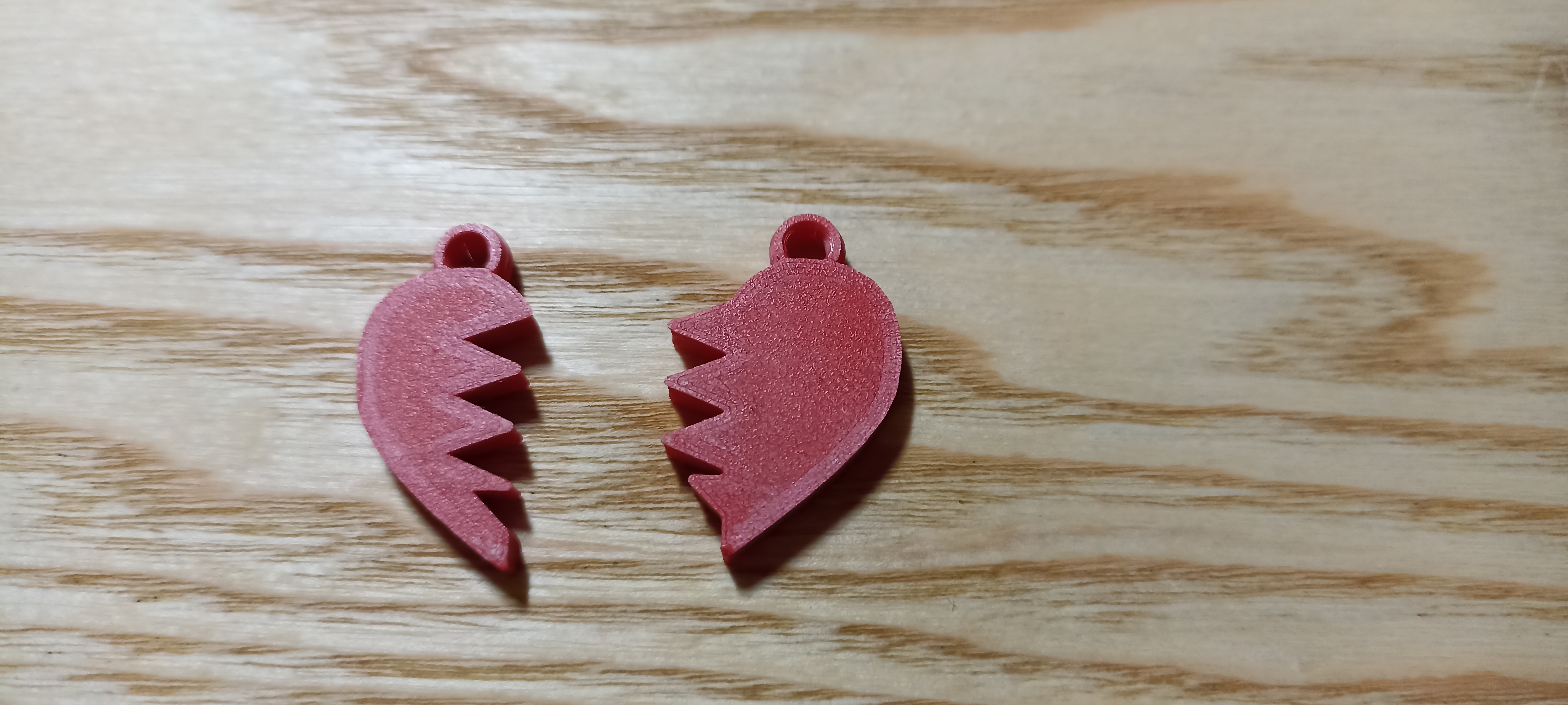 Heart-shaped keychain for two by Jony | Download free STL model ...