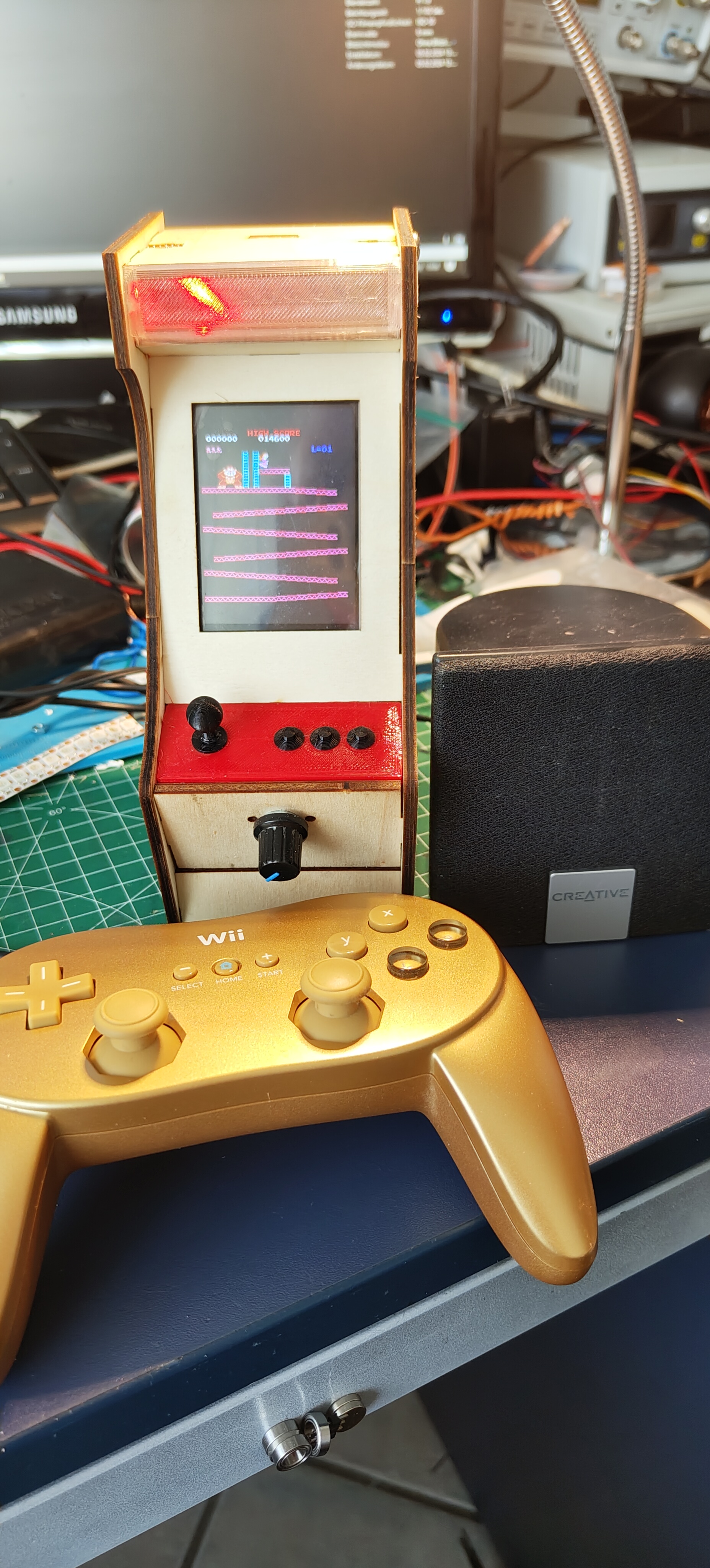 Galagino Arcade Case 4mm plywood for CYD and Nintendo-mount by arminth ...