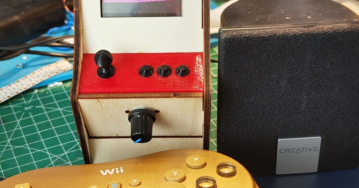 Galagino Arcade Case 4mm plywood for CYD and Nintendo-mount by arminth ...