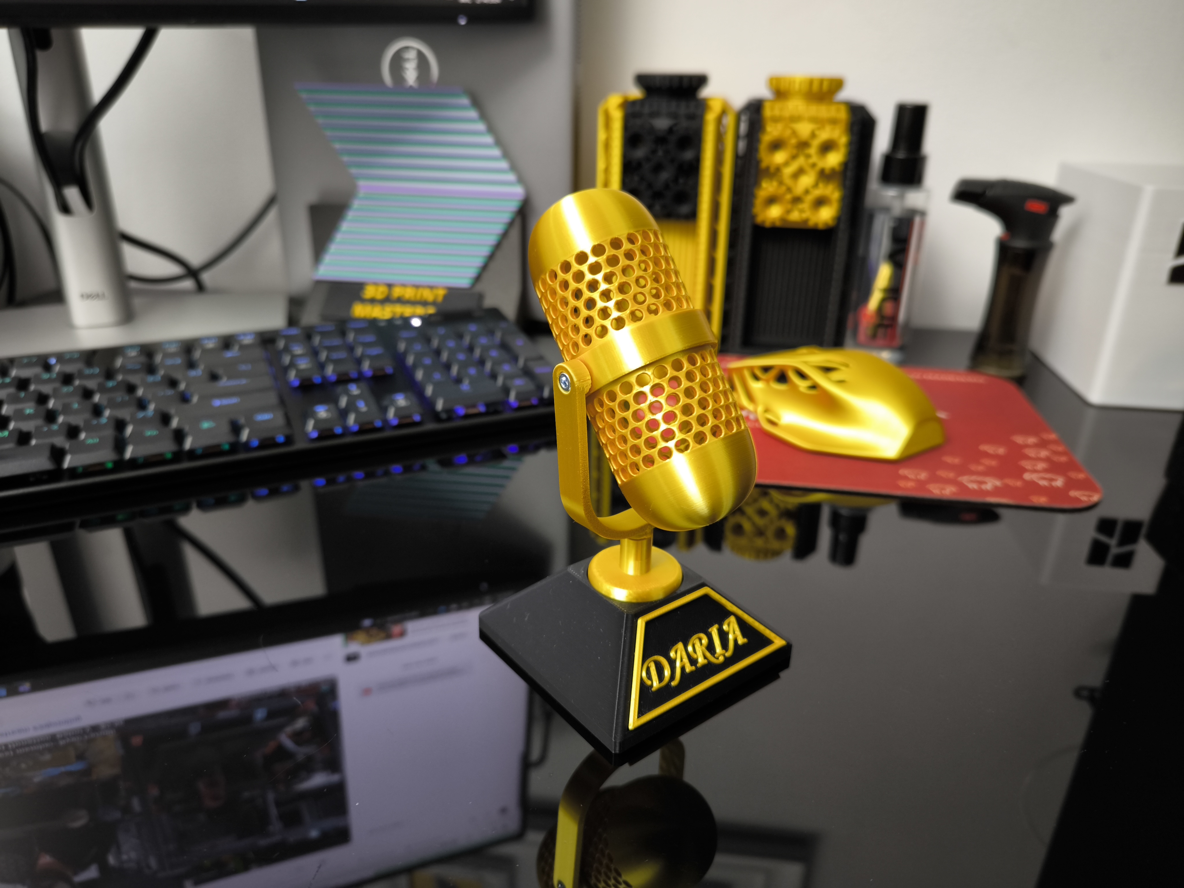 Microphone Trophy by Adrian@Dr.Layer | Download free STL model ...