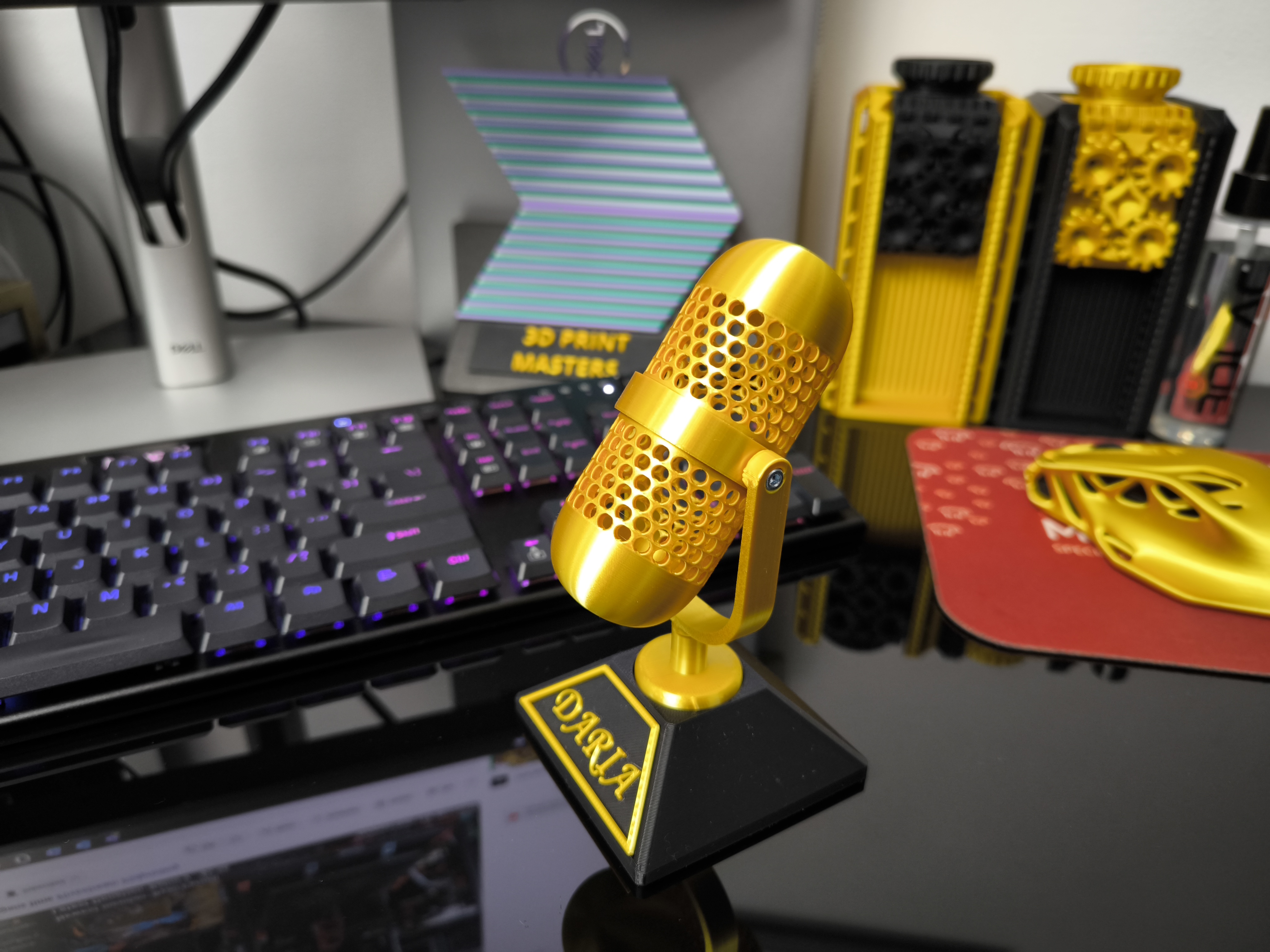 Microphone Trophy by Adrian@Dr.Layer | Download free STL model ...