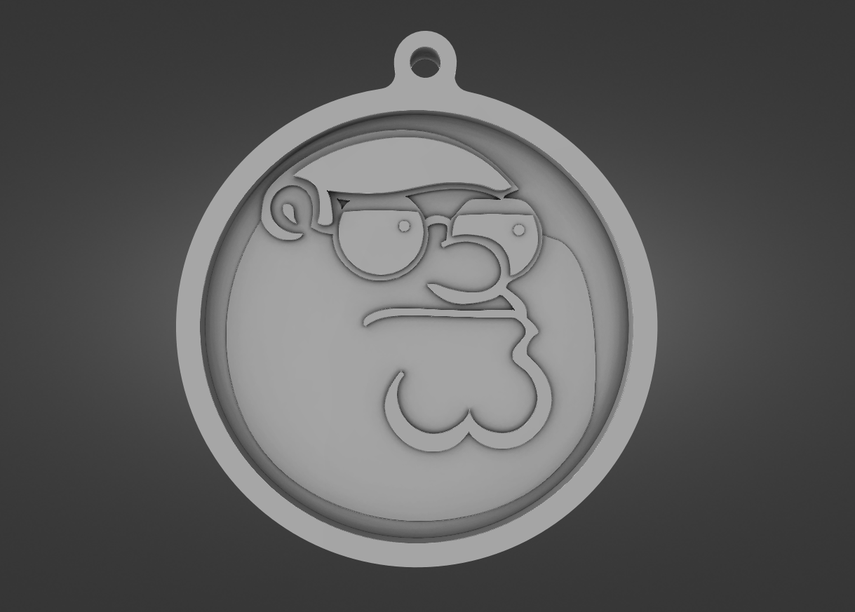 Fortnite Peter Griffin medallion keychain / Pendant by Ts3D | Download ...
