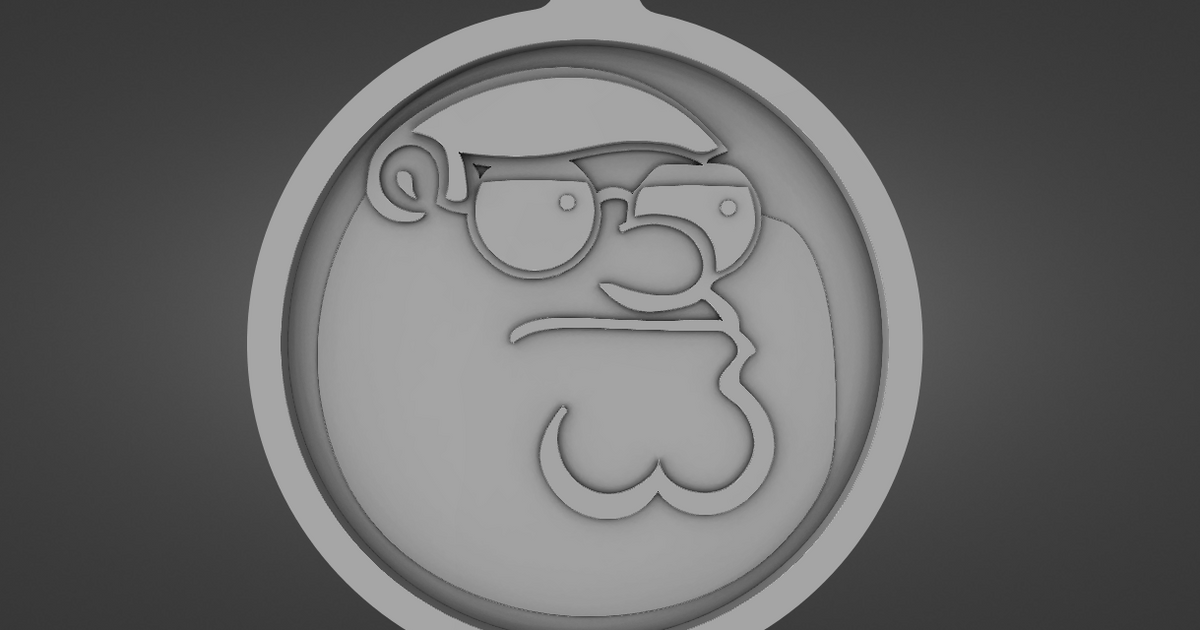 Fortnite Peter Griffin medallion keychain / Pendant by Ts3D | Download ...