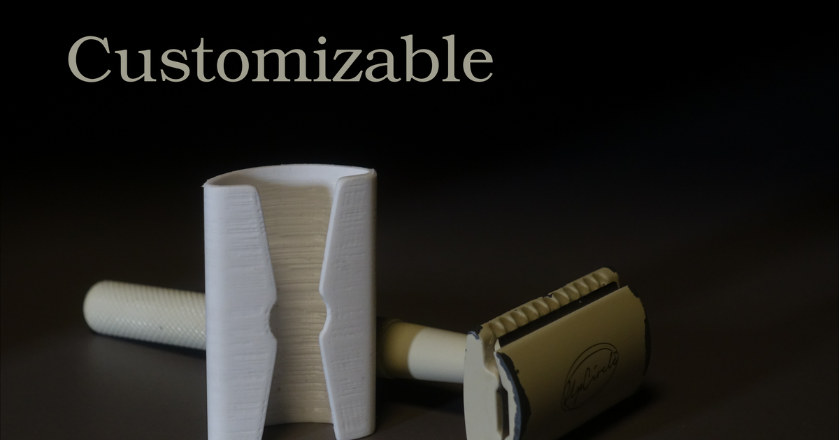 Safety razor cover [Parametric] by Pracmatic Perfactionist | Download ...