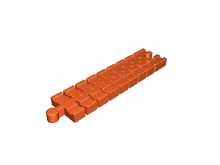 Segmented train track by timcogan | Download free STL model ...