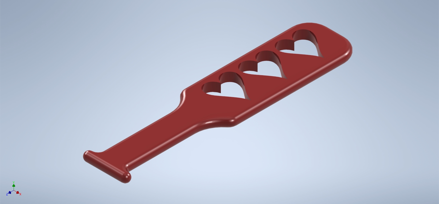 Heart paddle for some Valentine funsies by Man with a 3D Printer ...