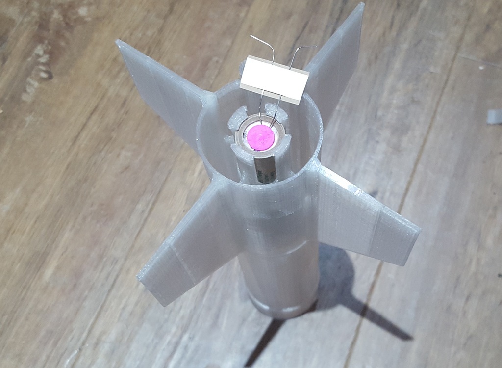 Modular Rocket for Estes motors by Les Kaye | Download free STL model ...