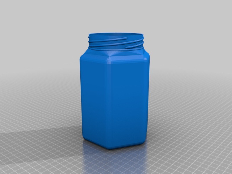 Storage jar container 1 litre by Les Kaye | Download free STL model ...