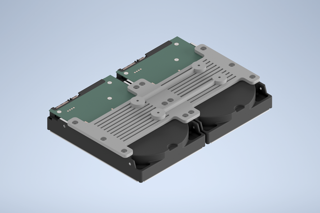 NR200 Dual 3.5" HDD Side Mount by michaelstickels | Download free STL ...