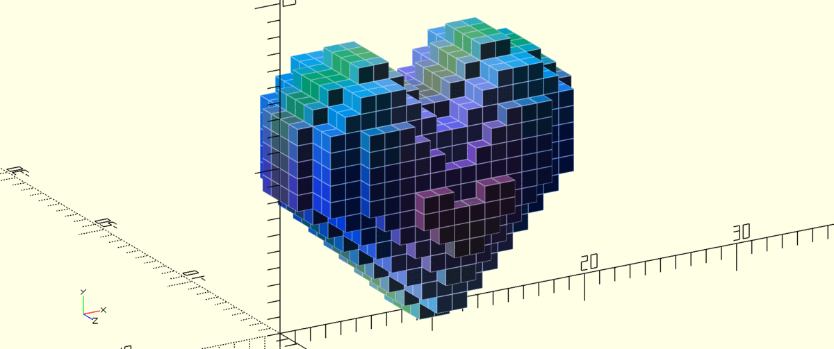 Blocky Heart V2 by gfellows | Download free STL model | Printables.com