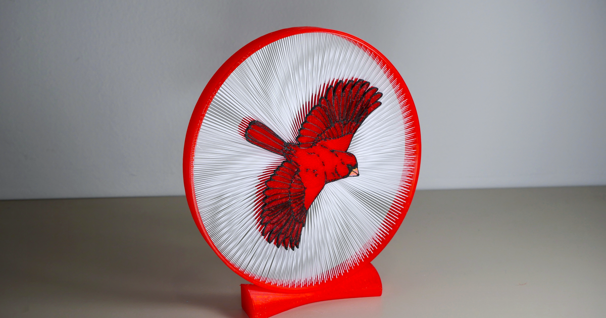 Cardinal Bird String Art von 3DPrintBunny | Printables Store