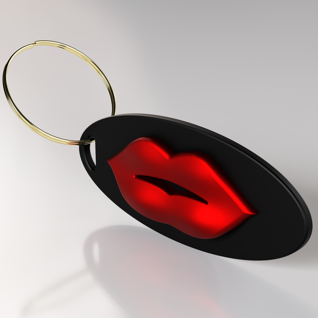 3D Kiss keychain by dantech | Download free STL model | Printables.com