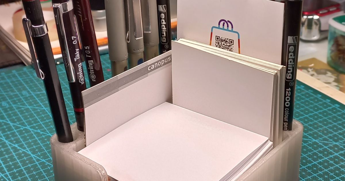 Desktop note paper and pen organizer by Sedat Cologlu | Download free ...