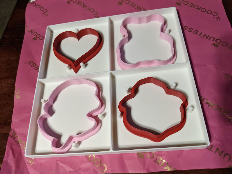 Box with trays for 8 Valentine's Cookie Cutters by Gary Fixler ...