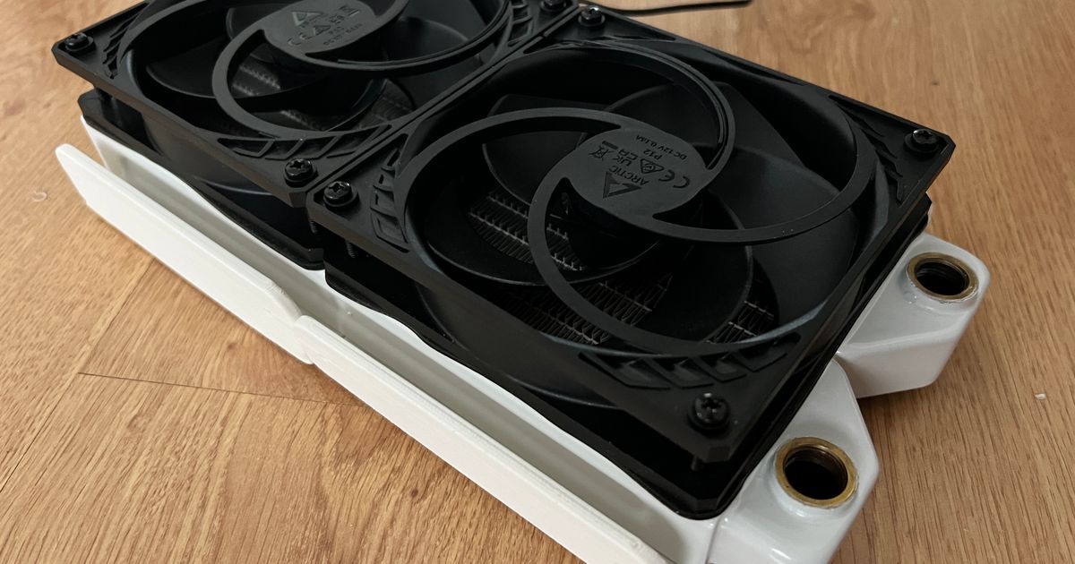 5.25" bay fan mount for 120mm fans by minilogique | Download free STL ...