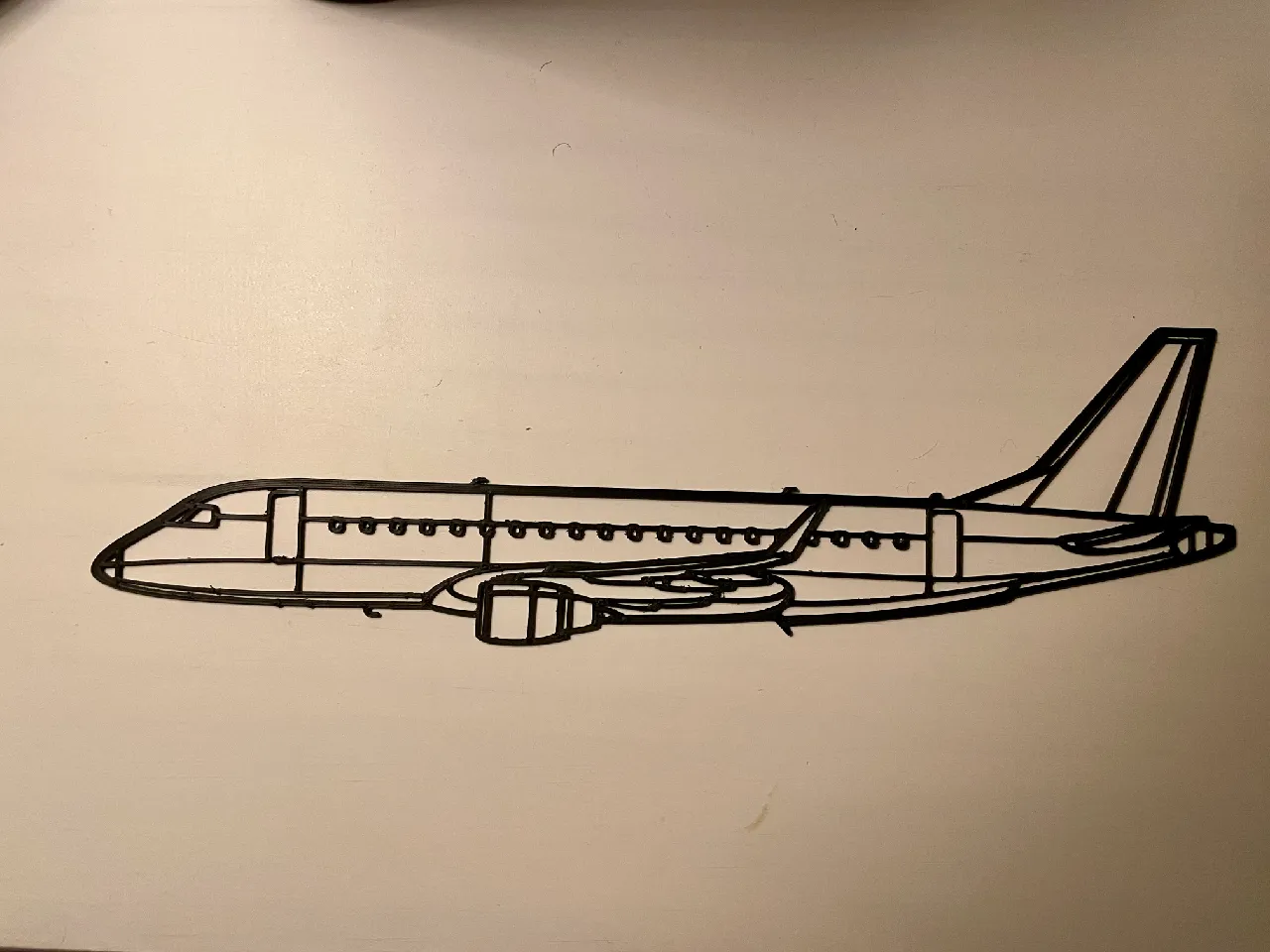 Embraer 175 Airplane Wall Art by lilFonsi | Download free STL model ...