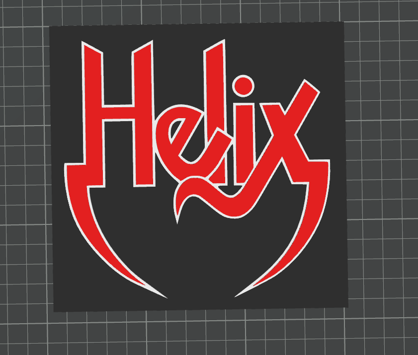 Helix 80's Band Sign by rsnider2 | Download free STL model | Printables.com