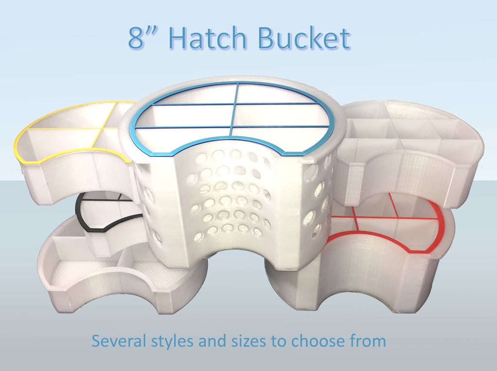 Gear Bucket Organizer for Hobie 8" Hatch by chexone | Download free STL ...